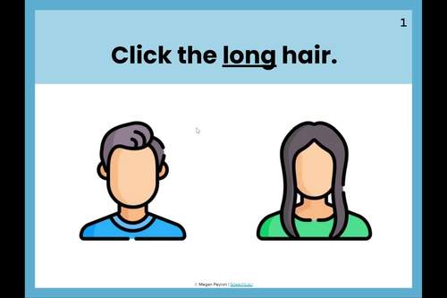 Long and Short Opposites Basic Concepts Digital Speech Therapy by ...