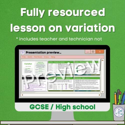 Variation (GCSE) by CMGs Science lessons | TPT