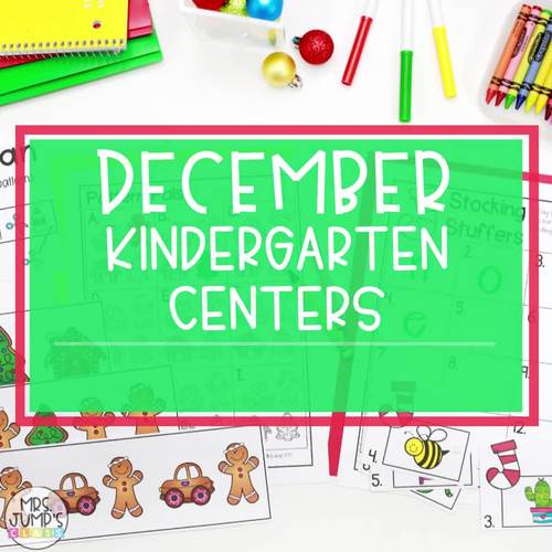 Christmas Centers for Kindergarten - Literacy and Math Activities for ...