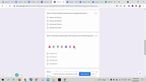 NGSS Aligned Middle School DNA Structure Worksheet with Answer Key