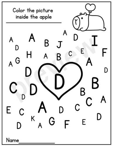 A-Z Alphabet Worksheets for Valentine’s Day: Find, Color, and Trace Fun