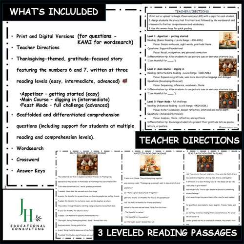 6 - 7 Activity | Reading Comprehension | Wordsearch Crossword ...