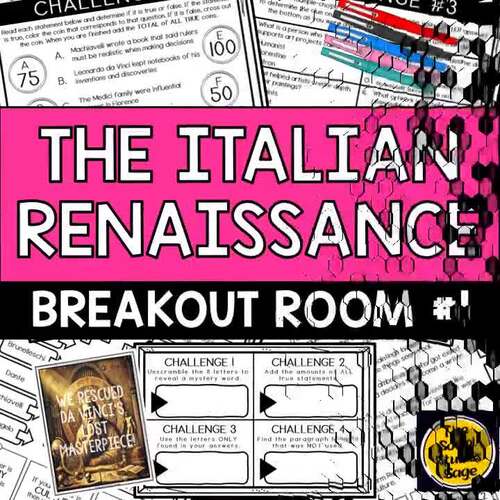 Italian Renaissance Reading Comprehension Challenges - Breakout Room ...