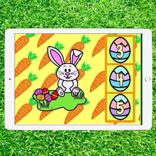 Cherche les nombres de 0 à 10 | Les lapins et les oeufs | French Boom cards