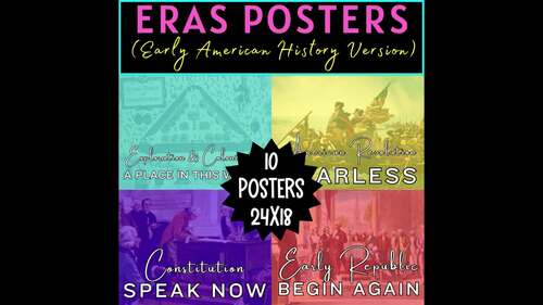 American History Eras Posters For The Classroom by HistoTeam | TPT