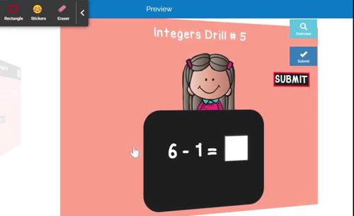 Add Subtract Multiply Integer Operation Numbers 2 to 9 Drills Boom ...
