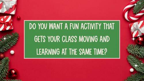 Christmas Grammar Verbs, Nouns, and Adjectives Write the Room or ...