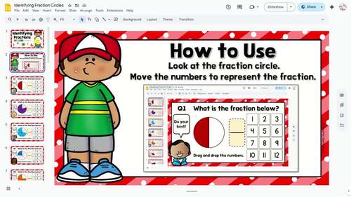 Identifying Fractions Google | Digital Resources | Fraction Circles ...