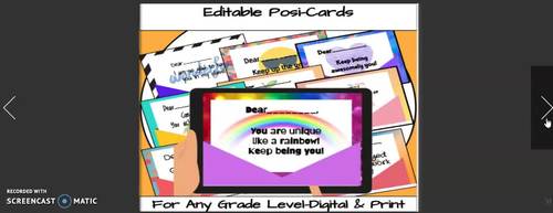 Positive Affirmation Cards -Posi-Cards by CLS2021 | TPT