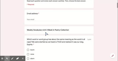 4th Grade MyView Unit 3 Week 5 Google Forms Quiz Assessment Practice