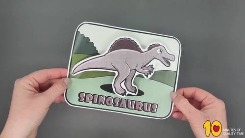 Spinosaurus Craft – Dinosaur Printable by 10 Minutes of Quality Time