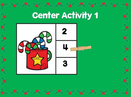 Christmas Counting 1-10 | Center Activities and Worksheets | PK and ...