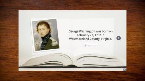 George Washington Biography Interactive Activity - President's Day History
