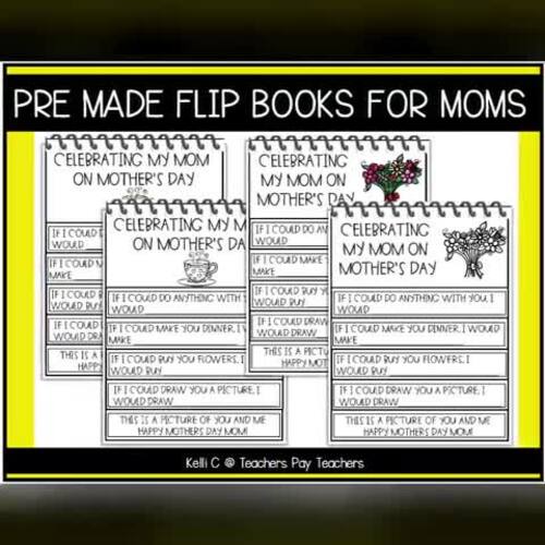 Mothers Day and Fathers Day Flip Book Templates Mum by Kelli C | TPT