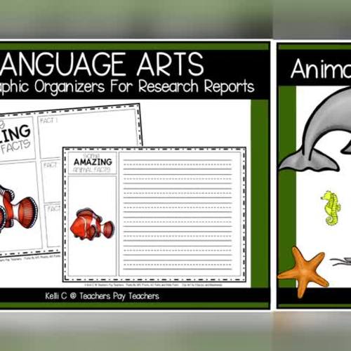 Animal Research Templates for Ocean Animals by Kelli C | TPT