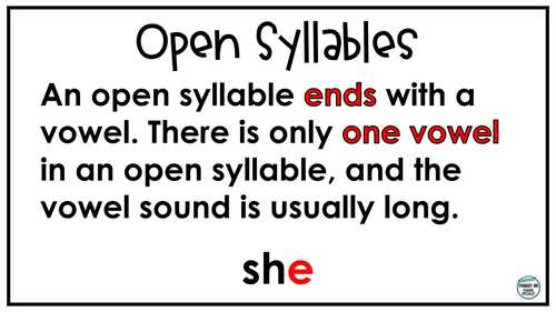 Decoding Multisyllabic Words | Open Syllables | VCV PowerPoint ...