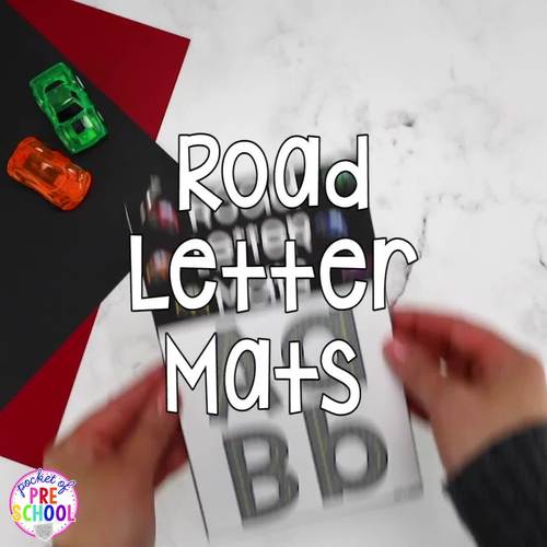 Road Alphabet Letter Mats - Fine Motor Fun! | TPT