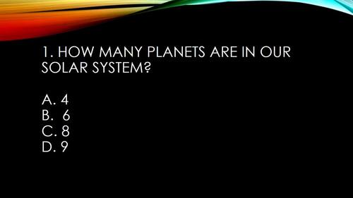 Solar System Unit Test or Review SOL 4.7 by Queen of Virginia | TPT