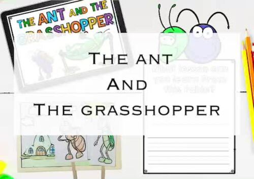 The ant and the grasshopper Fable Reading Comprehension Activities