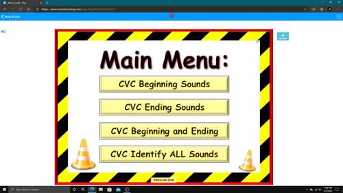 BOOM CARDS Distance Learning CVC Words with Demdem | Phonology Teletherapy