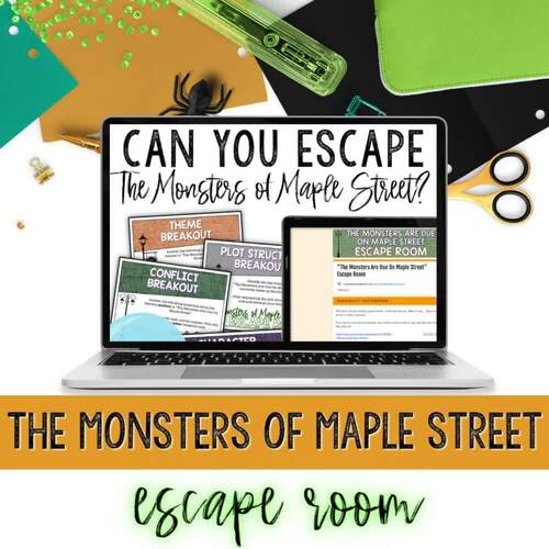 The Monsters are Due on Maple Street Escape Room by Hey Natayle | TPT