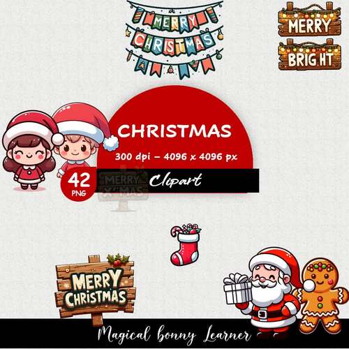 Christmas Clipart (Creative Clips Clipart) by Magical bonny Learner