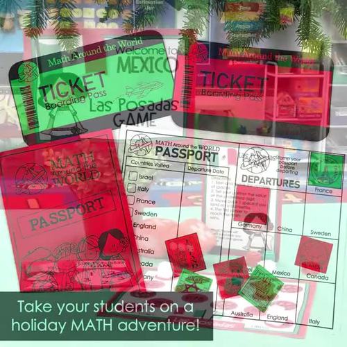 Holidays Around the World - Christmas Around the World Math Centers ...