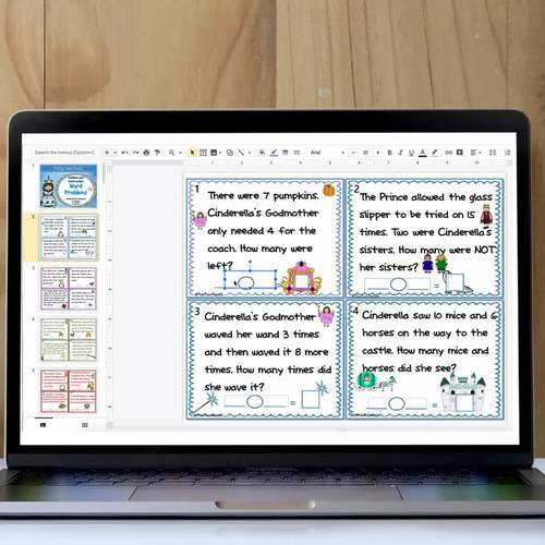 Digital Fairy Tale Math Addition and Subtraction Word Problems Google ...