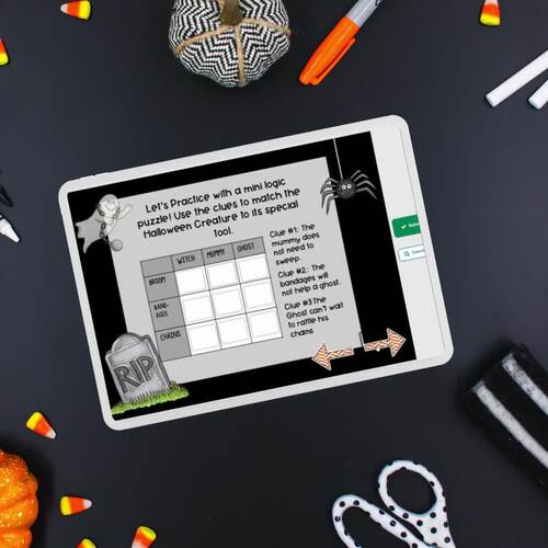 Halloween Logic Puzzle Bundle | Creepy Crawlies & Haunted House | Print ...