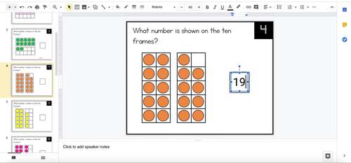 Numbers 1-20: Ten Frame Task Cards for Distance Learning by Shannon Zamora