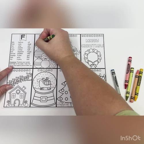 Christmas Articulation Homework by Speech Tea | TPT