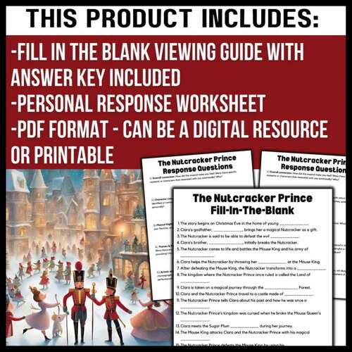 The Nutcracker Prince Movie: Fill In The Blank Activity & Response ...