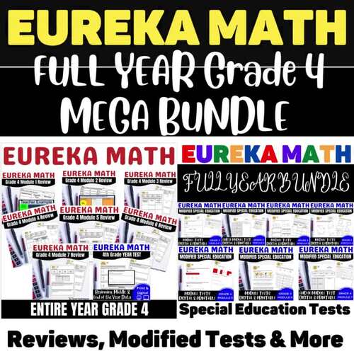 FULL YEAR 4th Grade Engage NY {Eureka} Math Digital PDF BUNDLE Back to ...