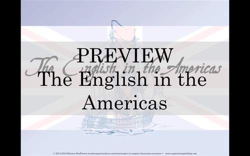 Roanoke, Jamestown, and Plymouth: The English in the Americas PowerPoint