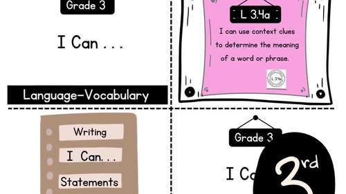 I Can. . . Essential ELA Standards—Grade 3 by Serendipity Math Shop