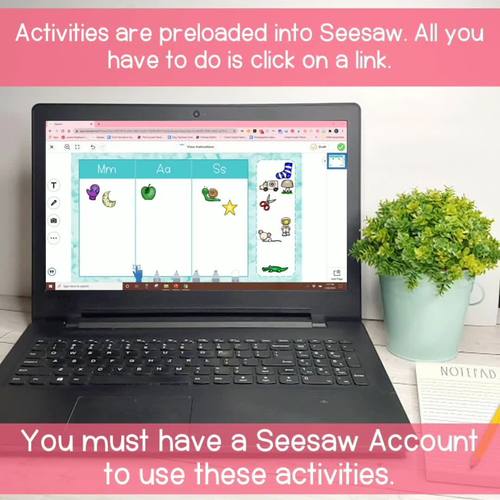 Digital Beginning Sounds Sorting Activities for Seesaw by Kinder With ...