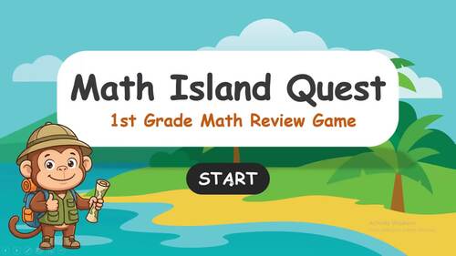 1st Grade Math Jeopardy Game | 2-Team Classroom Review | No-Prep PowerPoint