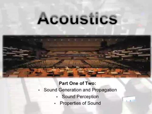 Understanding Acoustics-Part One-FULL LESSON by The Music Espionage