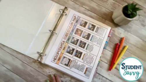 Ancient Mesopotamia Activities Resource Bundle - Curriculum Map - Projects