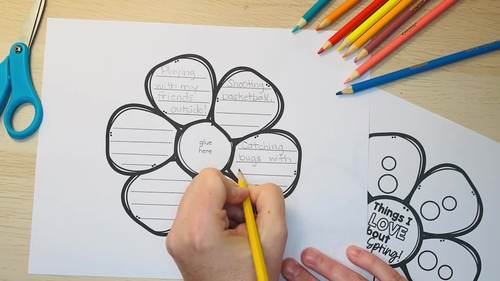 NO PREP Spring Writing Craft Bulletin Board or Door Display by Kiddie ...