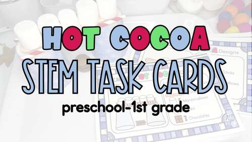 Winter Christmas STEM Activity Hot Chocolate Math Center Preschool ...