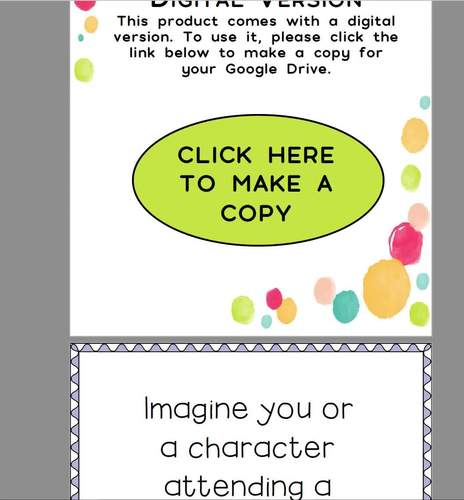 Middle School Writing Prompts - Back to School - Digital and Printable