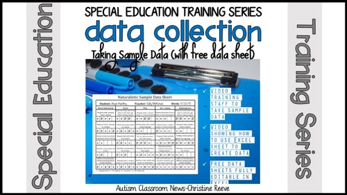 Special Education Training Series: Data - Taking Sample Data | TPT