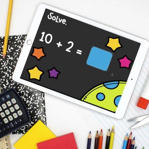 Adding Ten Addition Strategy Boom Cards by Learning with Miss G | TPT