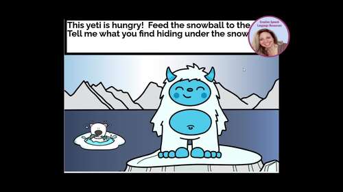 Feed the Yeti – /s/ Blends Articulation Interactive Speech Therapy