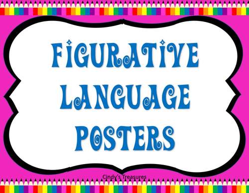 Figurative Language Posters by Cindy's Treasures | TPT