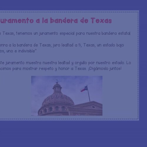 Símbolos del Estado de Texas- Presentación en PowerPoint y Organizador