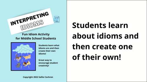Interpreting Idioms: Idiom Lesson for Middle School Students | TPT
