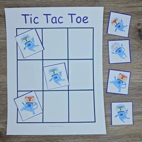 Space Tic Tac Toe Printable Game by HH Fun and Learning | TPT