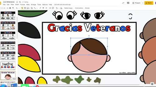 Día de los Veteranos Digital Veterans Day Craft | TpT